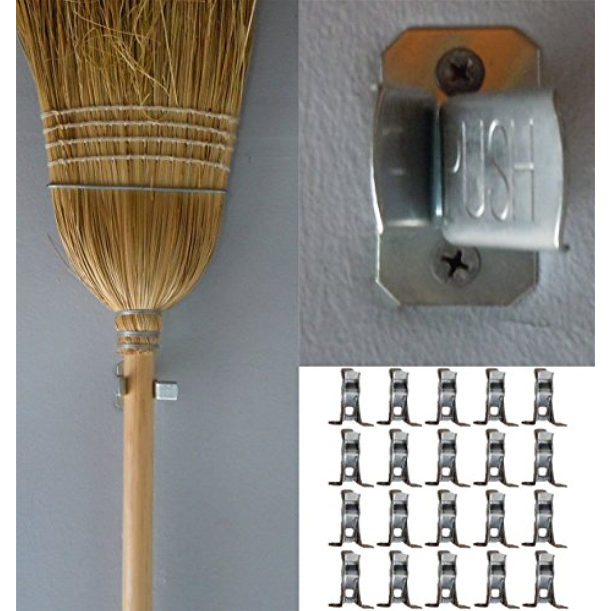 Bulldog Clamp (20 Pack) Spring Grip Garage Closet Wall Organizer for ...