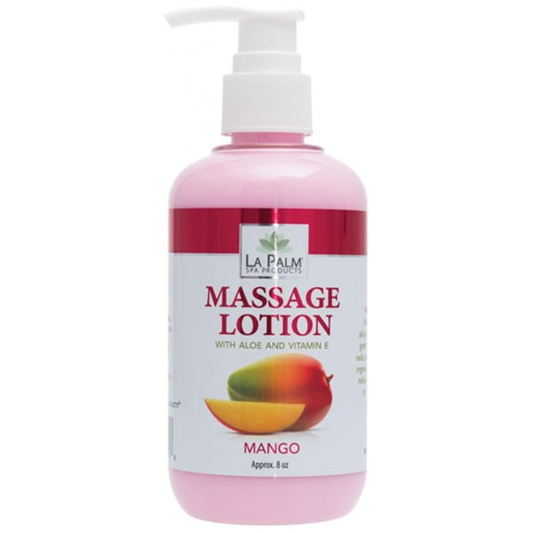 La Palm Healing Therapy Massage Lotion w/ Aloe Vera + Vitamin E - Mango ...