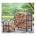 Plow & Hearth Medium Heavy Duty Steel Firewood Log Rack with Finial ...