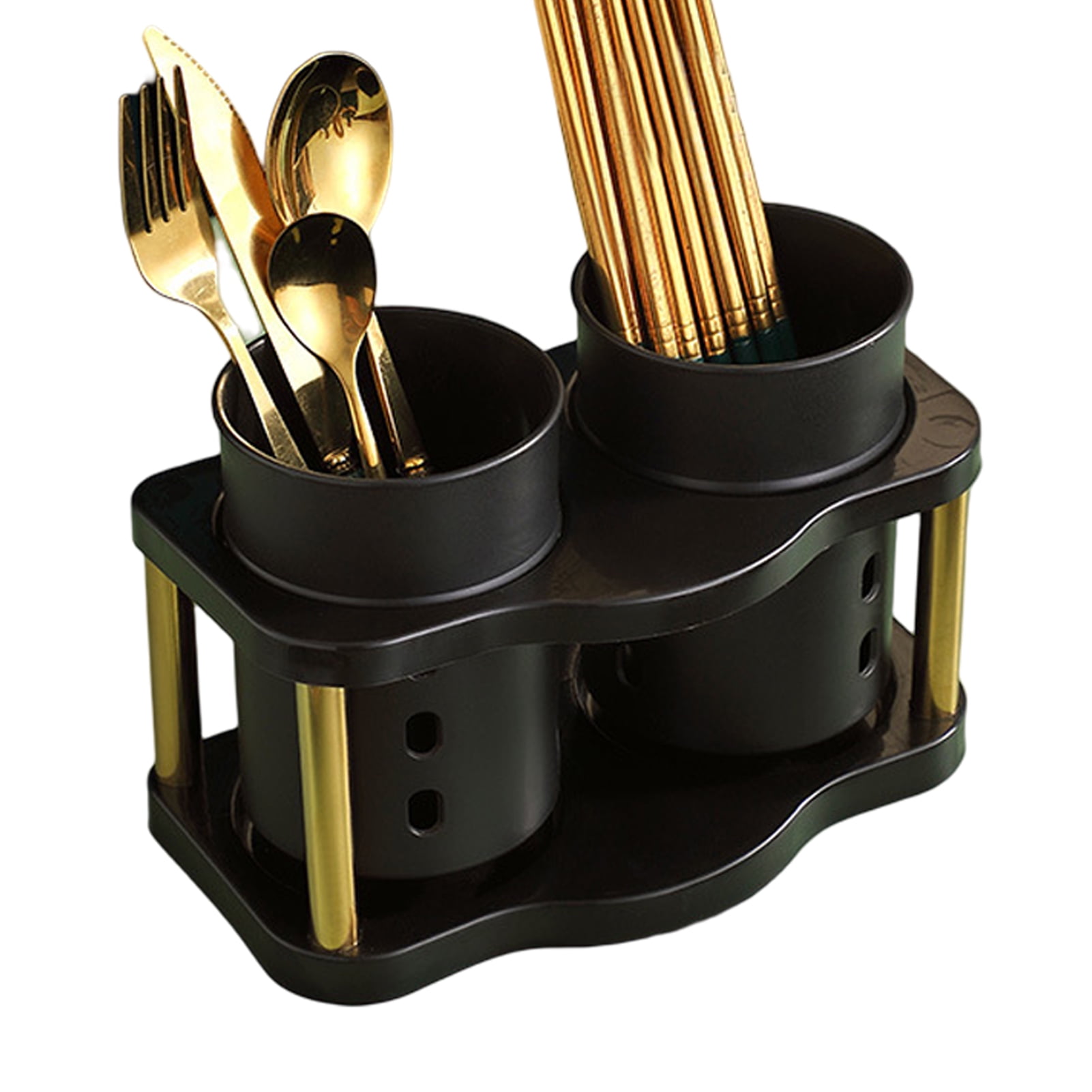 Chopstick Holder with Drainage Holes - 2 Grids Large Caliber, Orderly ...