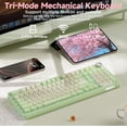 KI99 Mechanical Keyboard Quiet ,Hot Swappable Pre-Lubed Switches Silent ...
