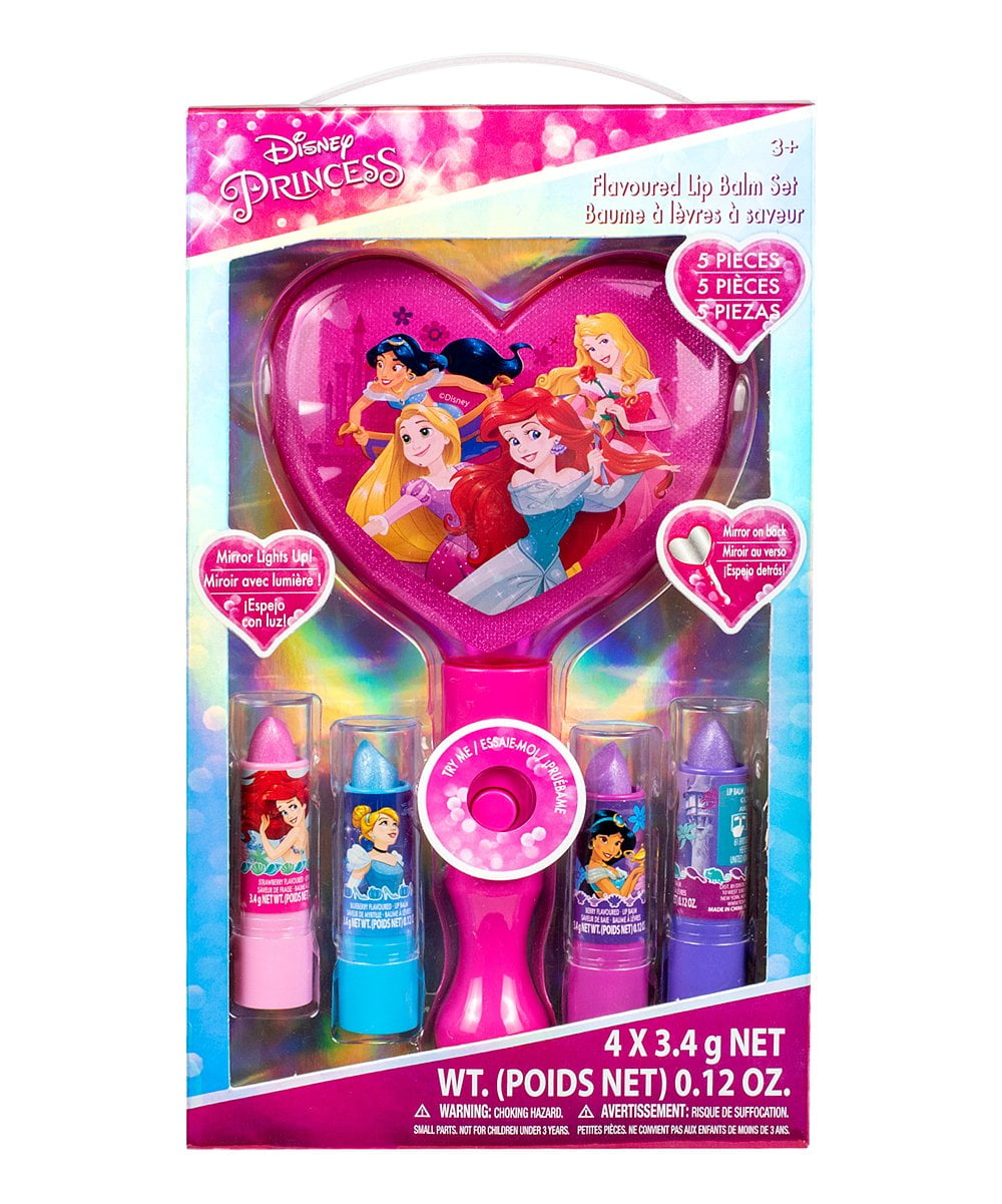 Disney Princess | Disney Princess Pink Light-Up Hand Mirror & Lip Balm ...