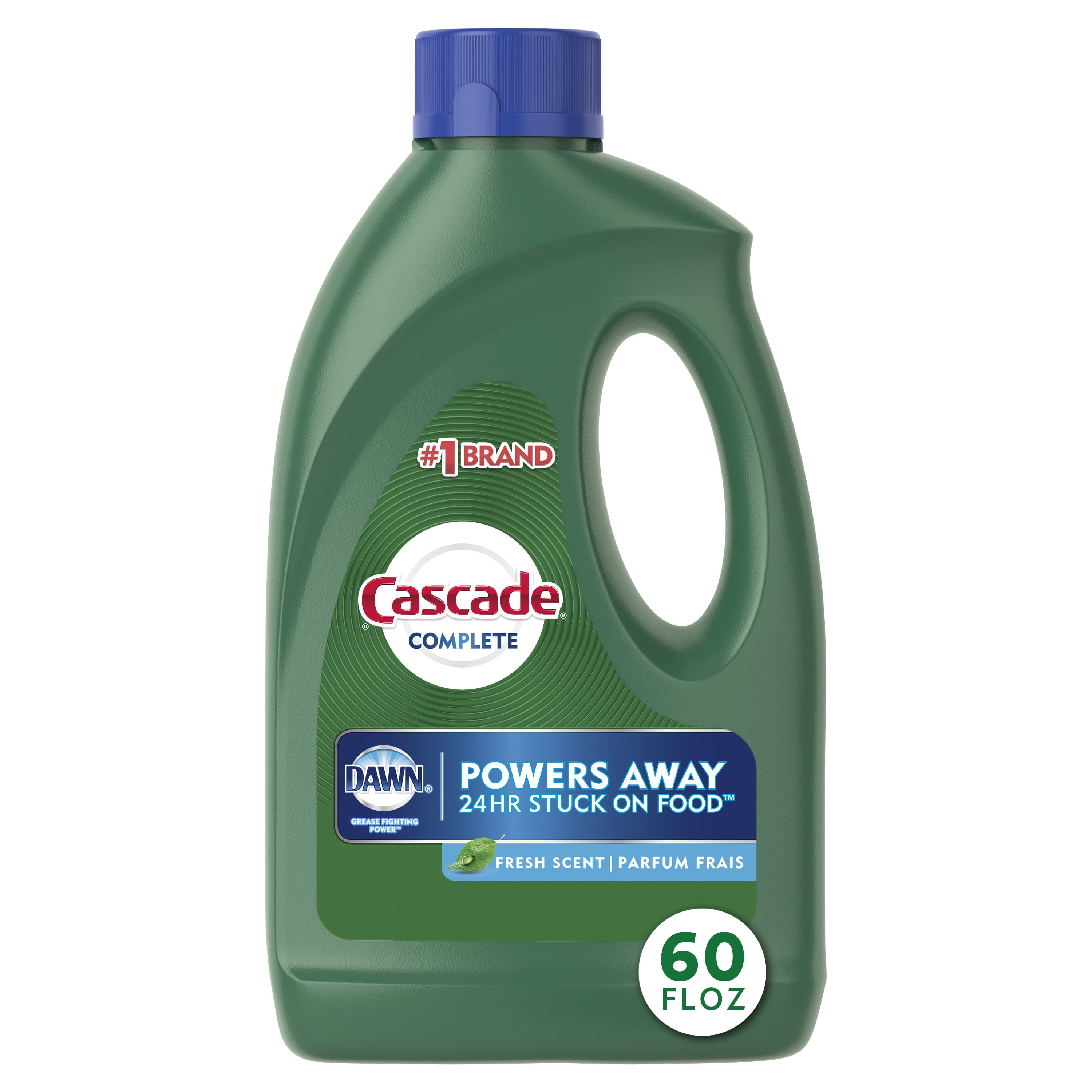 Cascade Complete Gel Dishwasher Detergent, Fresh Scent, 60 oz - Walmart.com