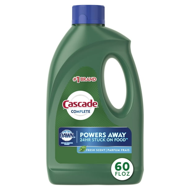 Cascade Complete Gel Dishwasher Detergent, Fresh Scent, 60 oz - Walmart.com