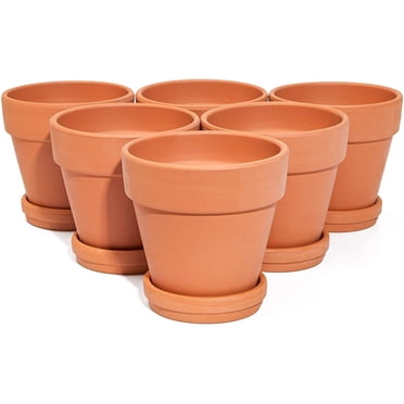 10 Mini 1 3/4" Clay Pots - Great for Plants and Crafts - Walmart.com