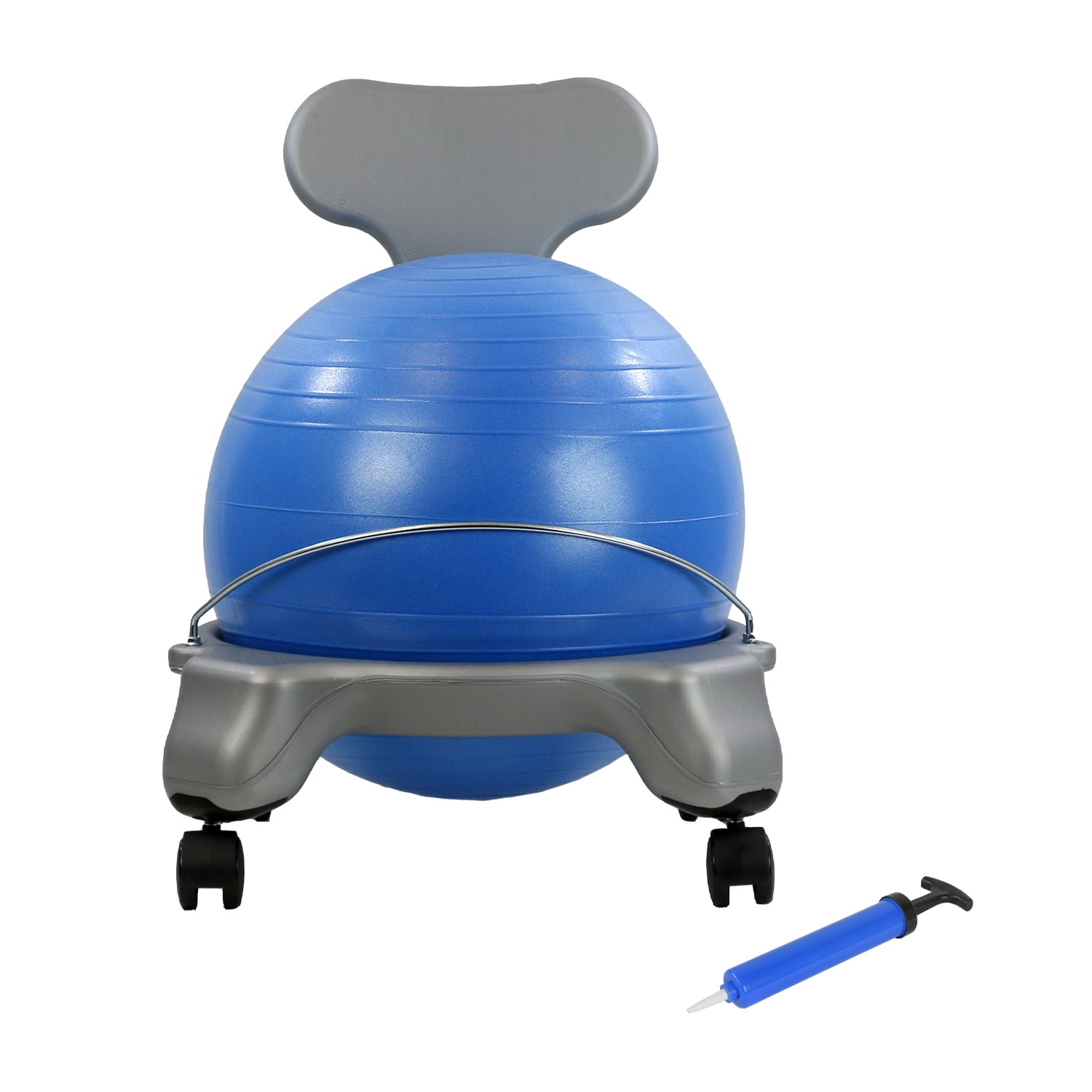 CanDo Plastic Ball Stool - Inflatable Ergonomic Exercise Ball Chair ...