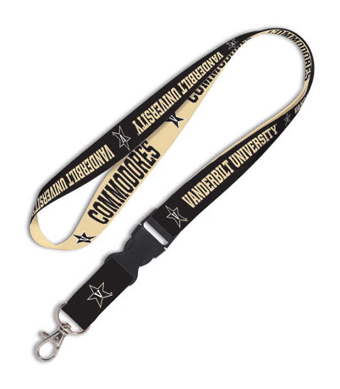 Lanyard Keychain with Detachable Buckle - Team Color (Vanderbilt ...