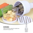Amosfun 1Pc White Manual Vegetable Chopper Garlic Mincer Easy to Clean ...