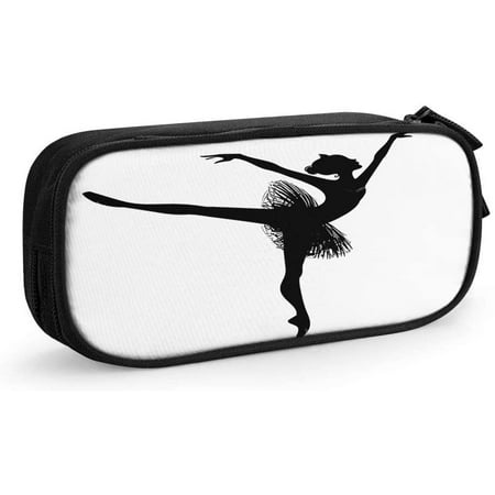 NETSENG Ballerina Pencil Pen Case Dancer Girl Black Silhouette Art Cute ...