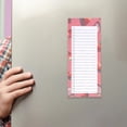 VKLU 1PC Aesthetic Strawberry Magnetic Notepad, 50 Tear-Off Perforated ...