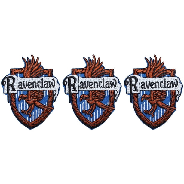 HP Ravenclaw Crest 3" Tall Embroidered Iron on Patch Set of 3 - Walmart.com