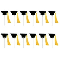 Black Mini Graduation Hat Cake Decoration Topper with Sign and Diploma ...
