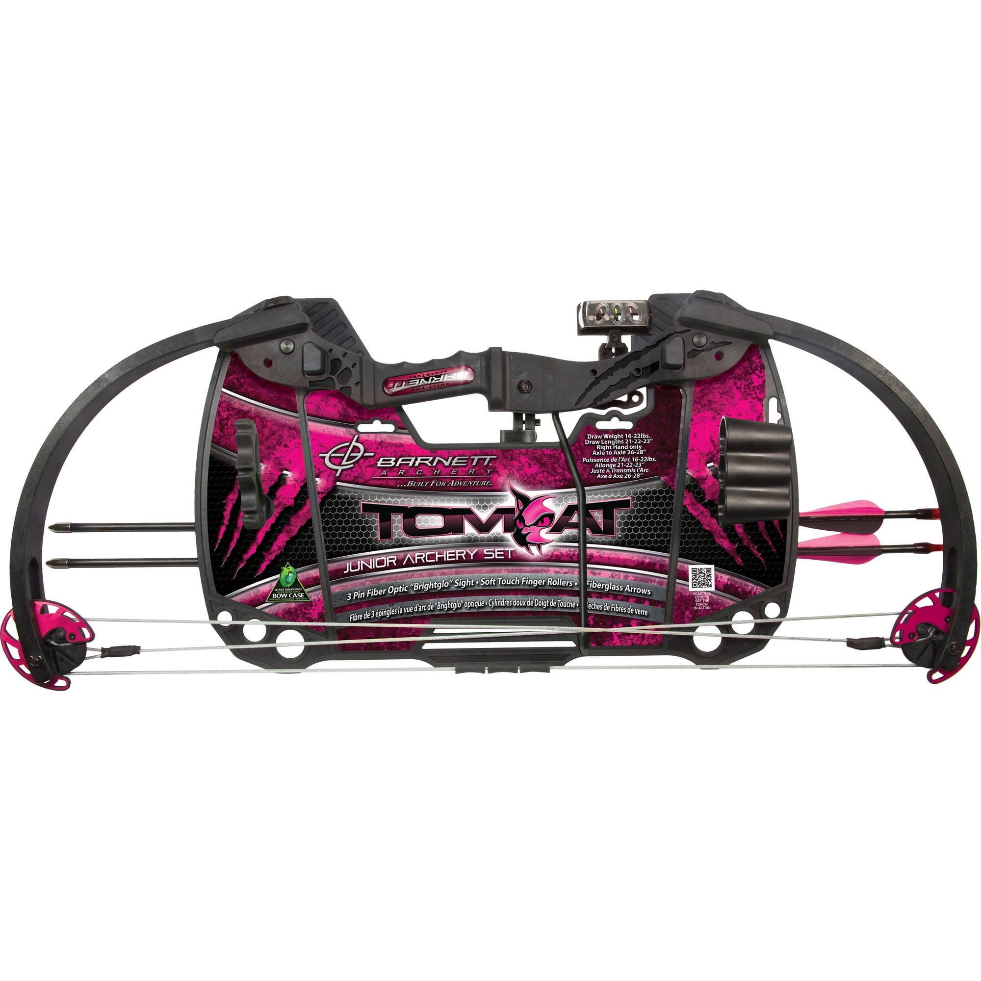 Compound Bow And Arrow Pink