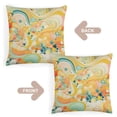 Attractive Bright And Colorful Abstract Pattern Cushion Covers 16"x16 ...