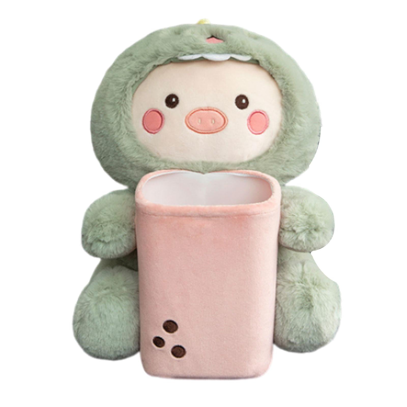 Soft Plush Car Tissue Box Trash Bin Garbage Can Multifunctional Paper ...