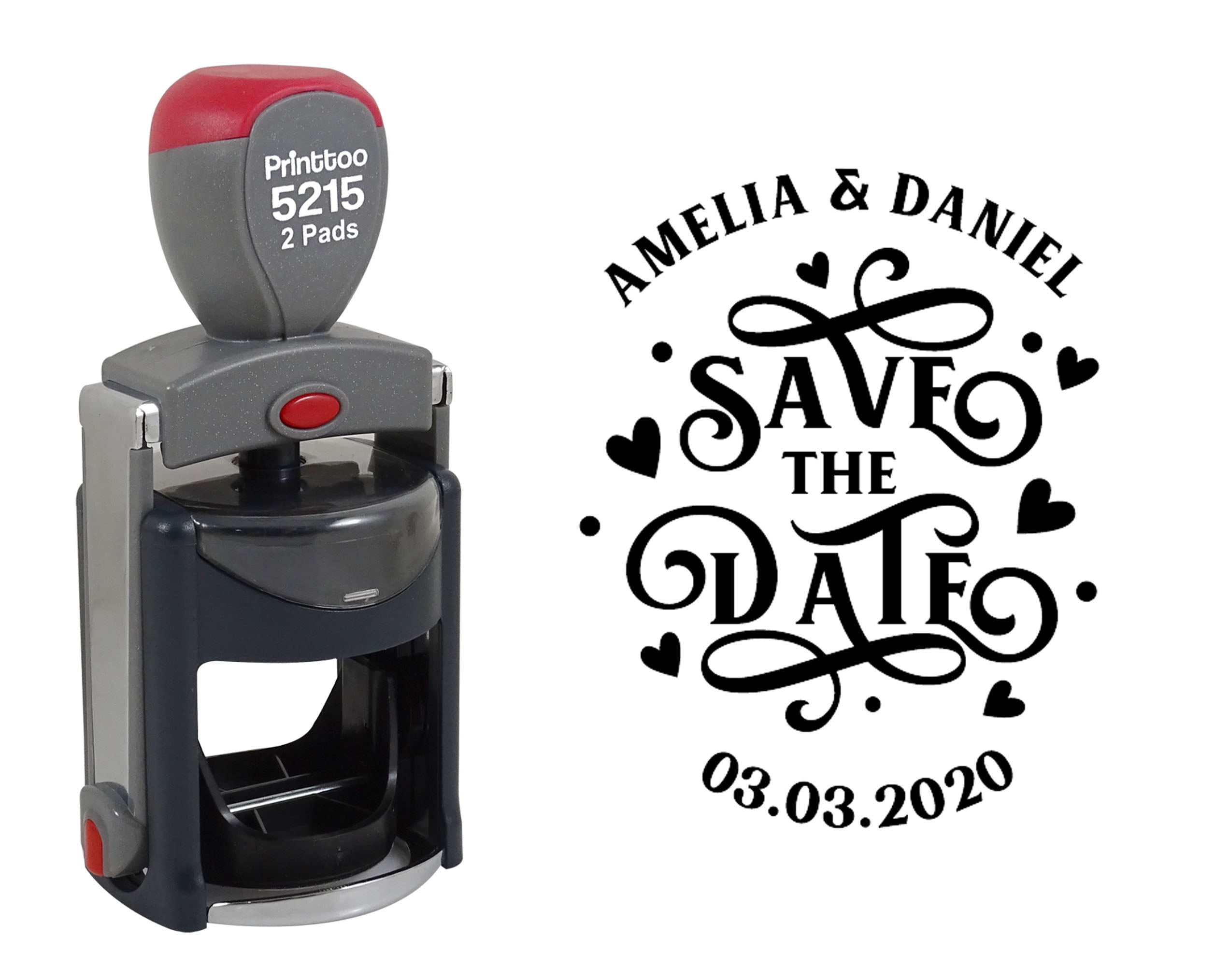 Printtoo Heavy Duty Dater Stamp With Invoiced Text Office Stationery ...