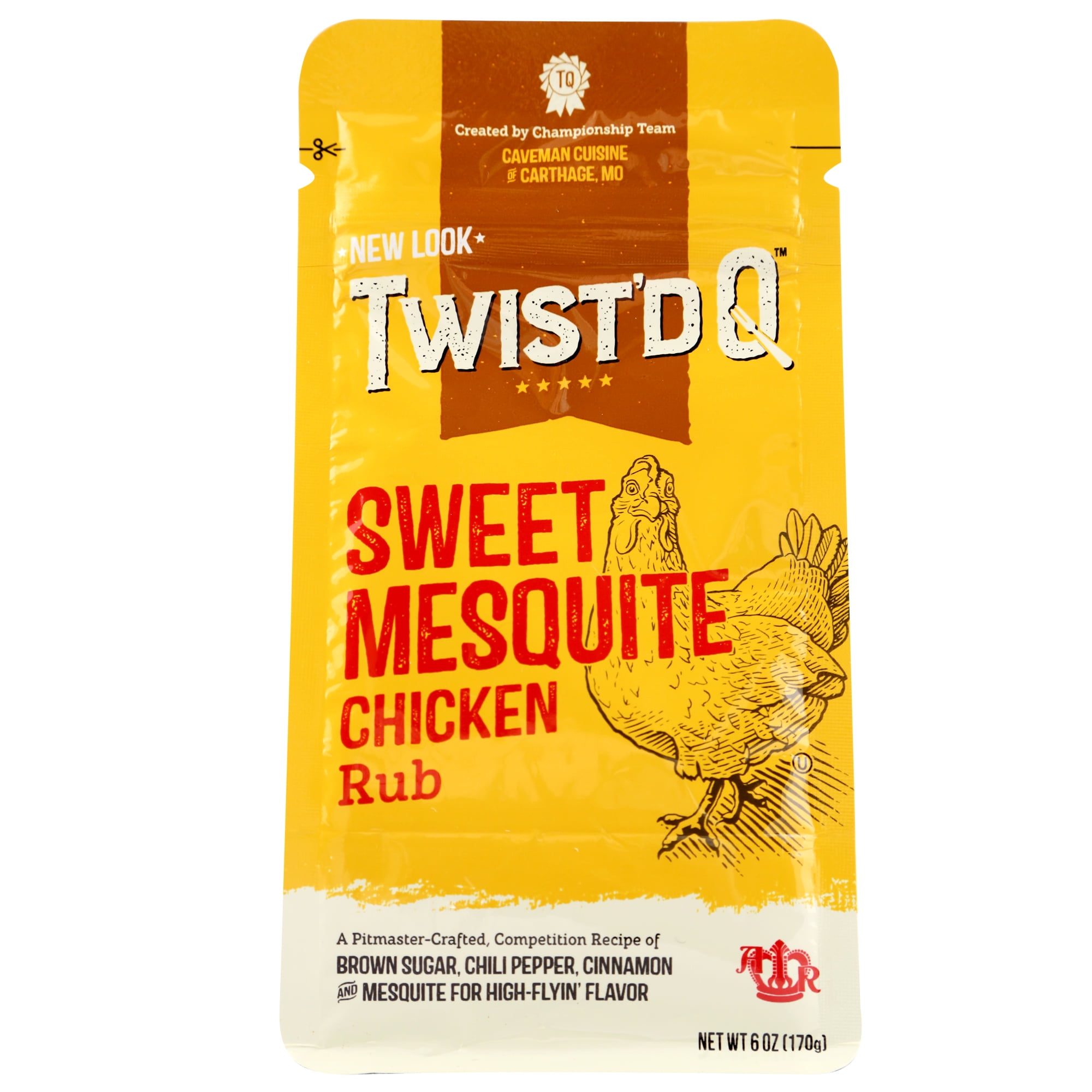 Twist'd Q Caveman Cuisine Chicken Rub, 6 oz - Walmart.com