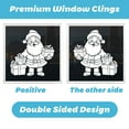 214 pcs Christmas Window Clings Double-Sided White Xmas Snowdrop ...
