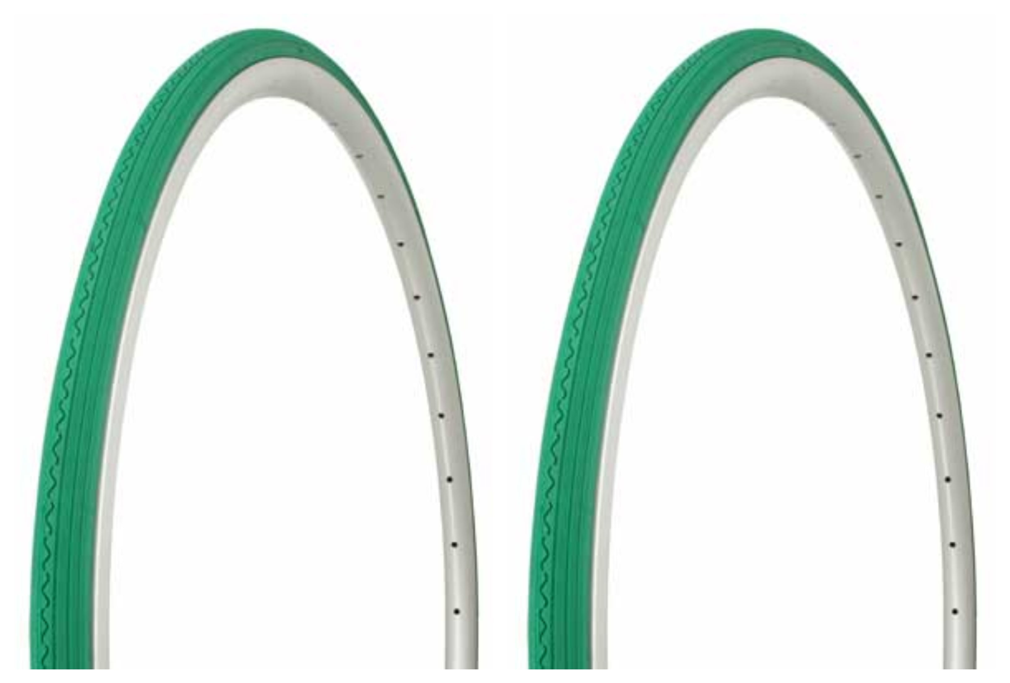 Tire set. 2 Tires. Two Tires Duro 700 x 23c Green/Green Side Wall HF ...