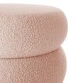 Mainstays Boucle Cloud Storage Ottoman, Blush - Walmart.com