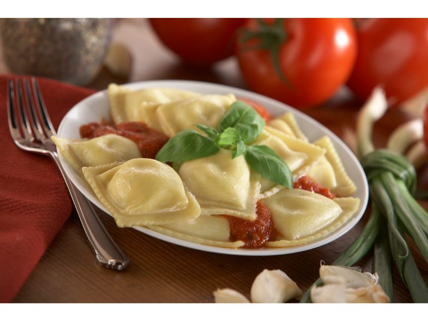 Rosina Food Pre Cooked Medium Square Cheese Ravioli Pasta 5lbs (PACK OF ...