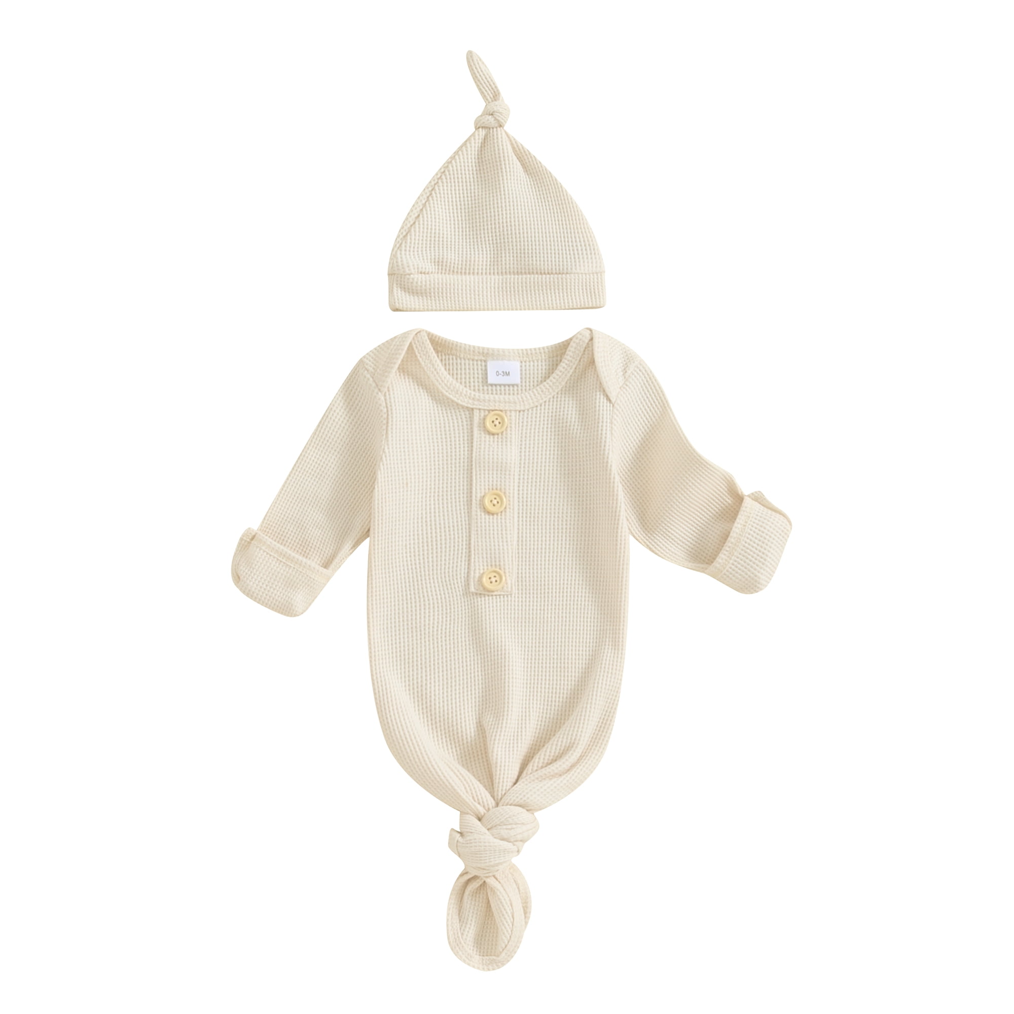 Click here for Gupgi Newborn Baby Boys Girls Knotted Gown With Ha... prices