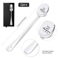 1 Box Stainless Steel Spoons with Packing Box Word 195x32mm for DIY ...