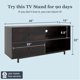 Tora 46" TV Stand Media Console Nutmeg Wooden Console, Brown Oak ...