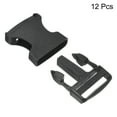 Uxcell Plastic Buckles 12 Pack Quick Side Release Clips Black 32mm ...
