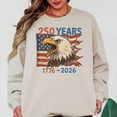 CLOTEX 250 Years Of Freedom Sweatshirt, 1776 2026 American Flag Eagle ...