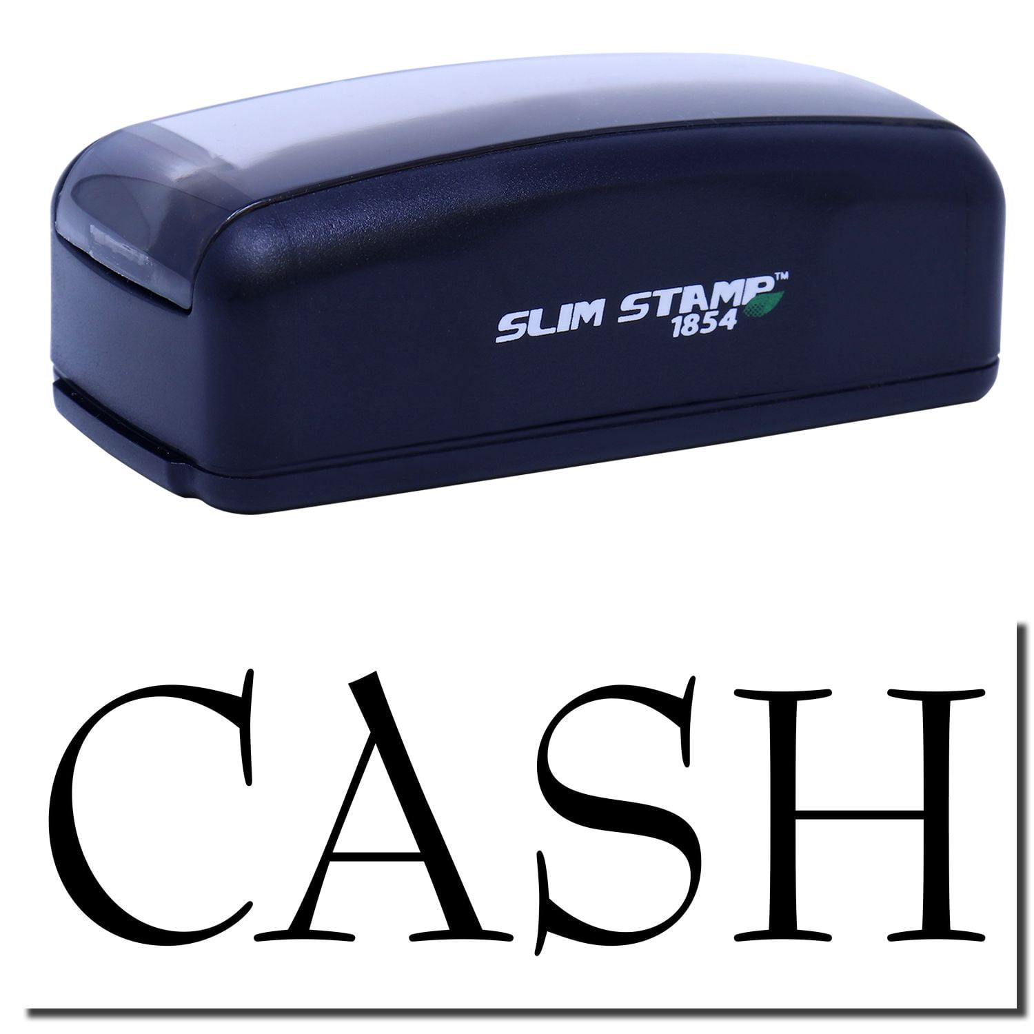 Large Pre-Inked Cash Stamp, Slim 1854, Ultra Slim Design, Impression ...