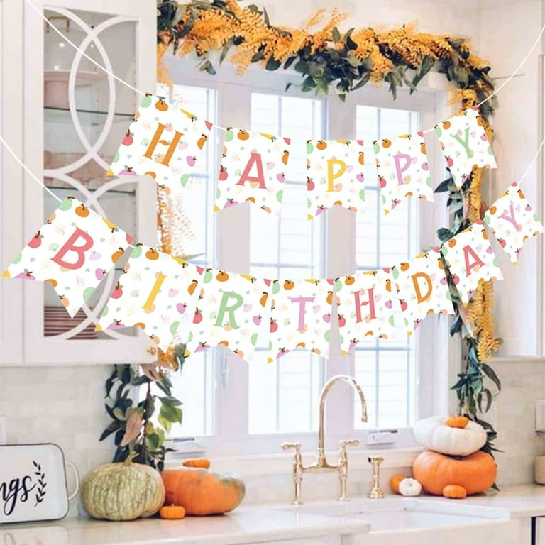 Fall Themed Birthday Banner