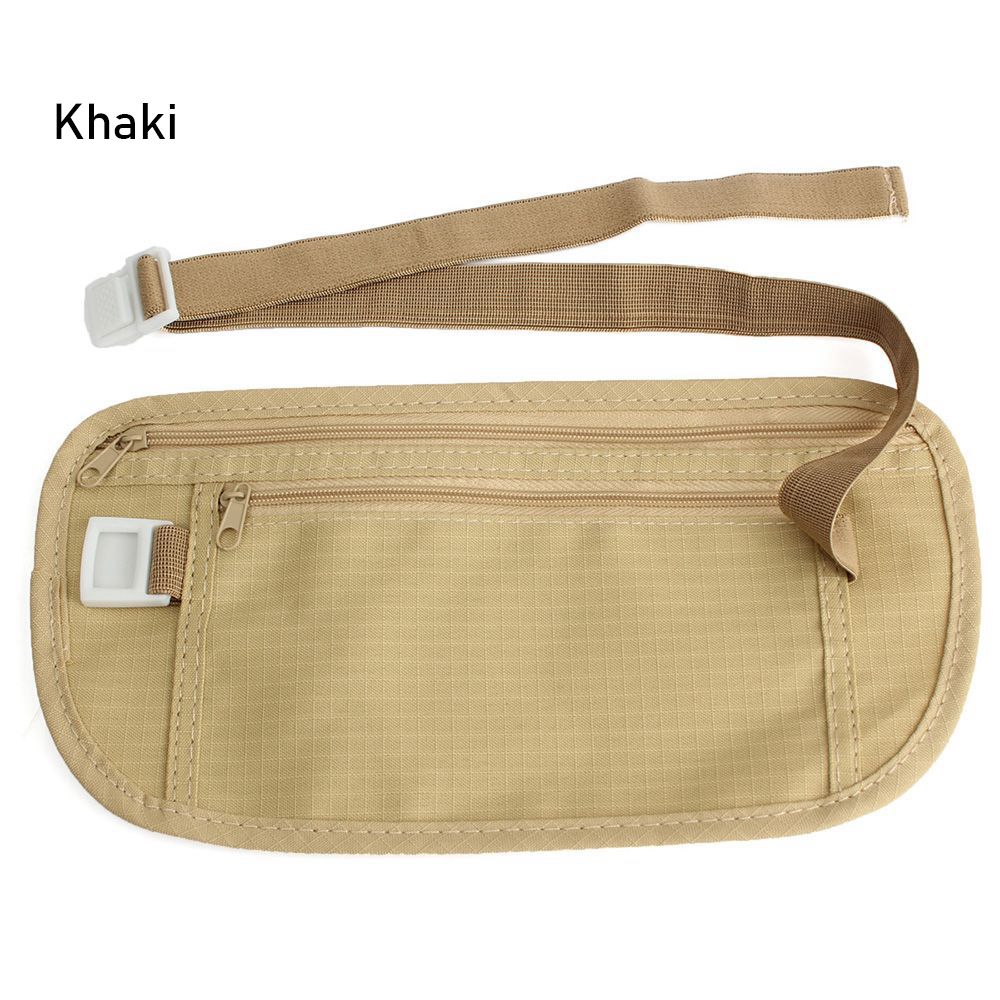Women/Men Waist Belt Cardbag Hidden Wallet Secret Security Chest Packs ...