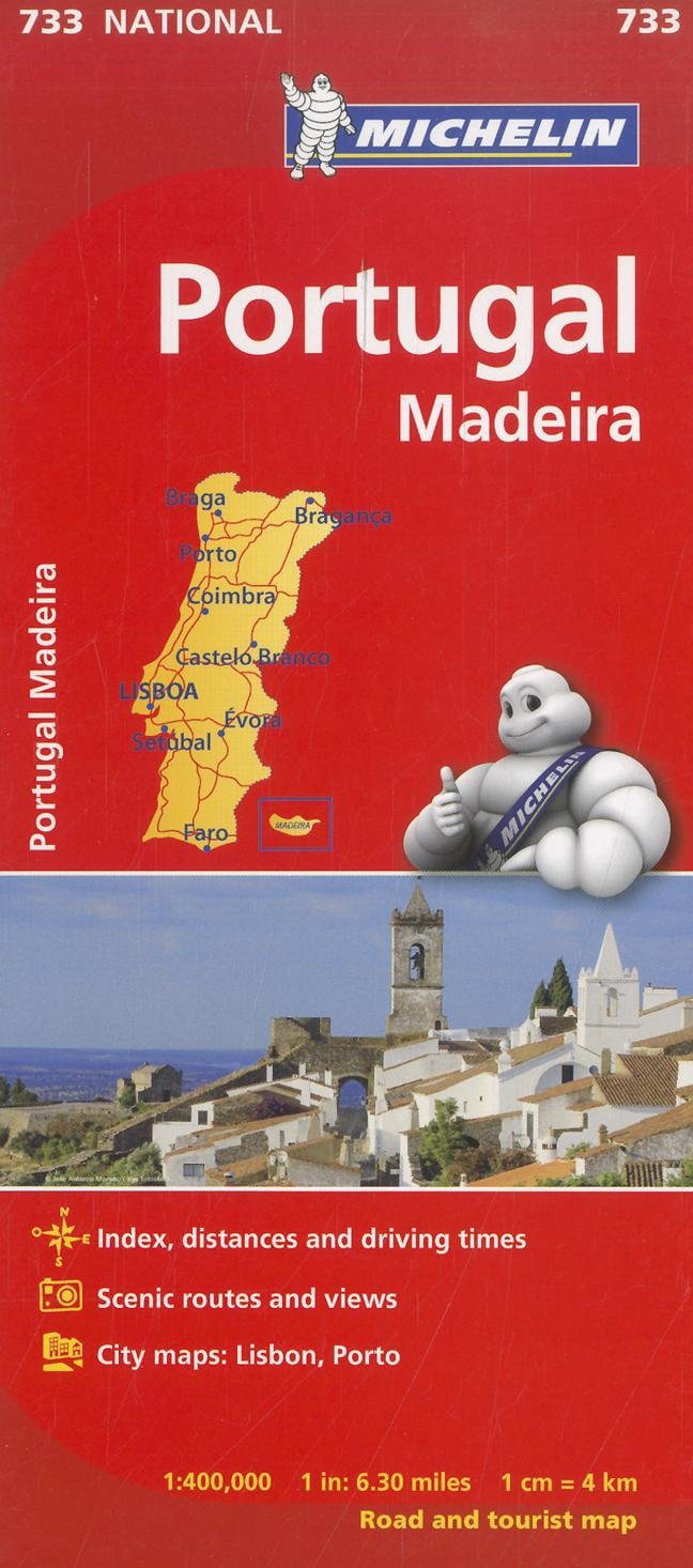 Michelin portugal, madeira road and tourist map - folded map ...