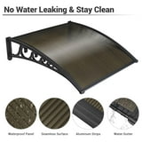 40x40 Patio Door Window Awning Outdoor Canopy Cover UV Rain Snow ...