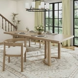 GDF Studio Modern Rectangular Dining Table with U-Shaped Trestle Base ...