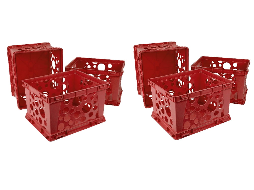 Storex Large File Crate, Classroom Red, 6 units - Walmart.com