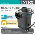 Intex 120V Quick Fill AC Electric Air Pump & Intex Rainbow Ring Kiddie ...