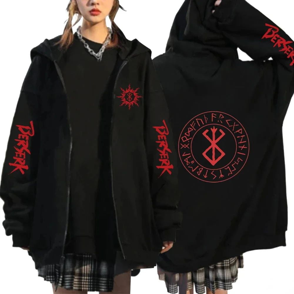 Click here for Naikaiku Anime Berserk Zipper Hoodies Mens Guts Pr... prices