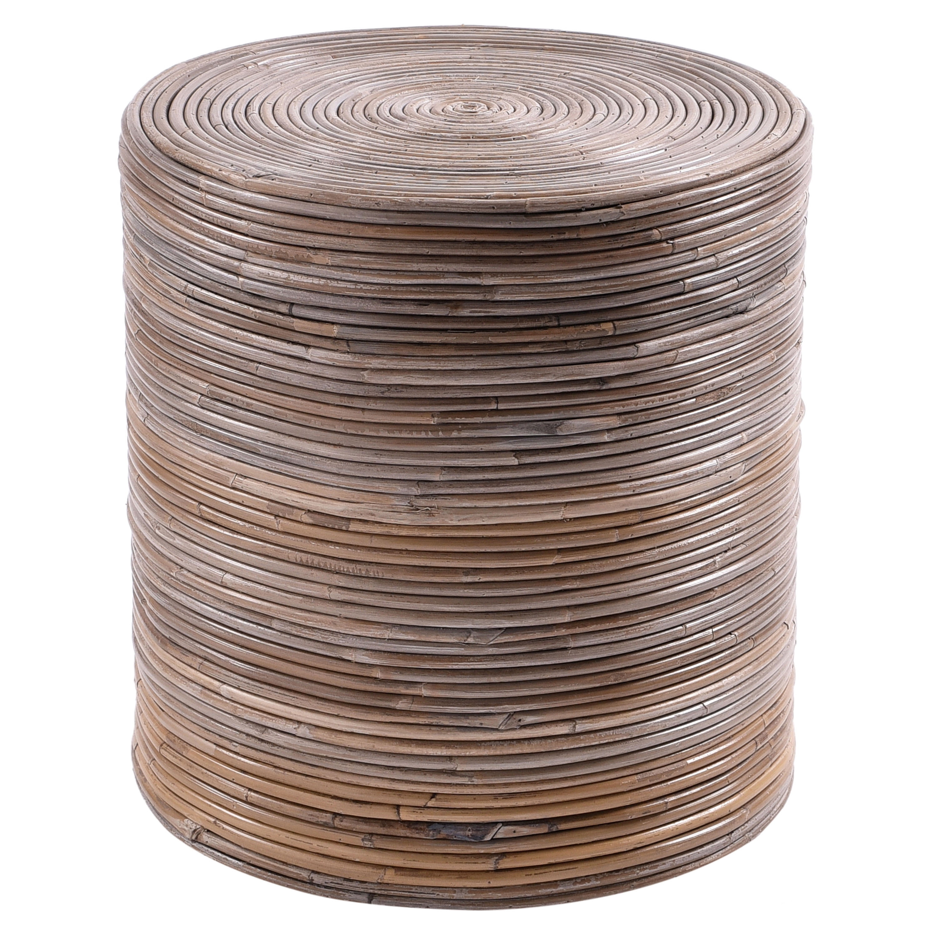 Roxas Round Stool, Kubu Gray - Walmart.com