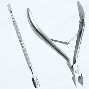 Cuticle Trimmer Scissors, Remover Anti Slip Silicone Handle, Nail Care ...