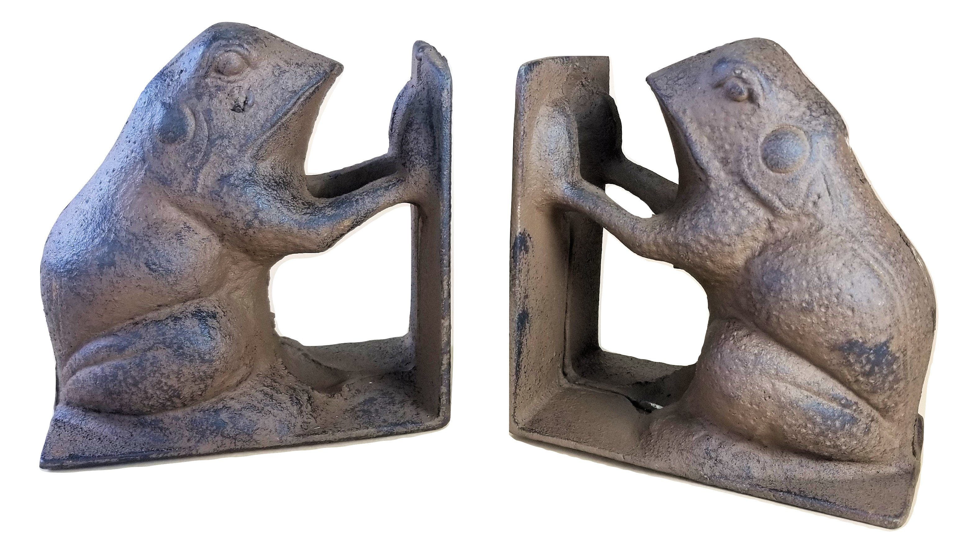 2pc Cast Iron Frog Bookends Heavy 10 lbs - Walmart.com - Walmart.com