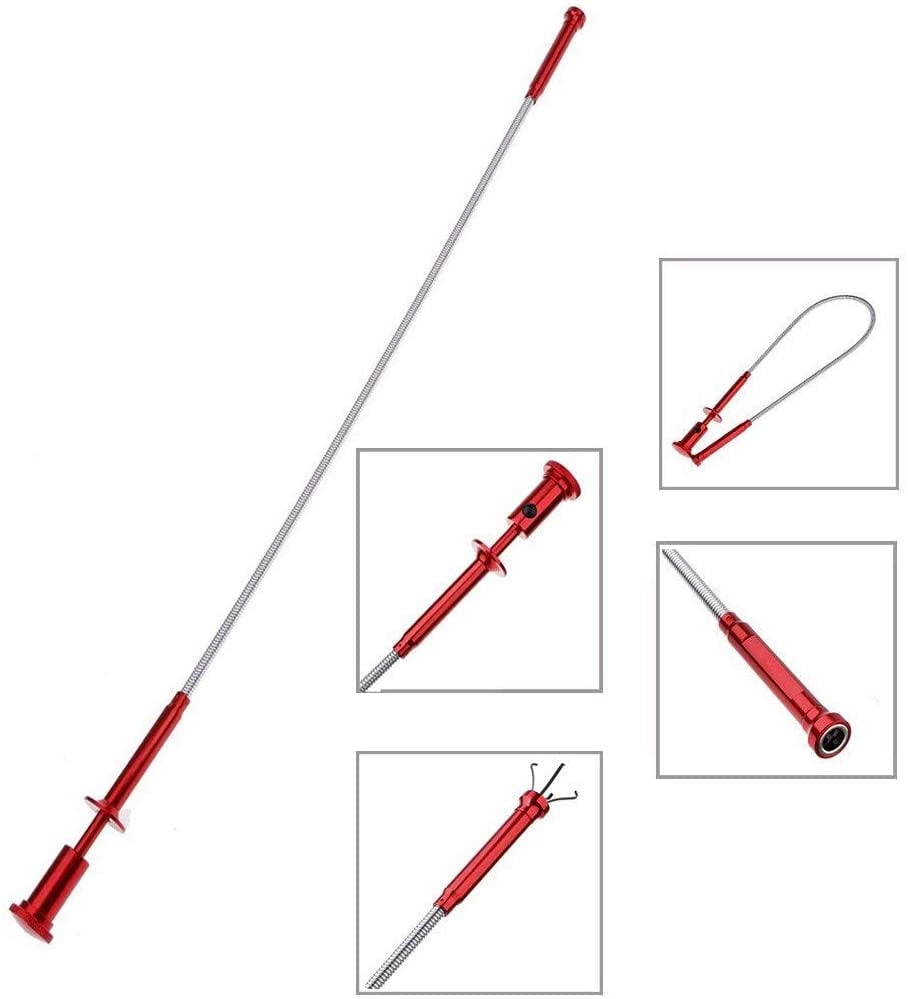 60cm Red Pick up Tool Flexible Magnetic Claw Handheld Picker Grabber ...