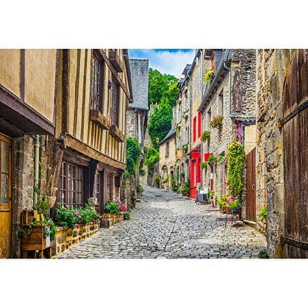 HTAIGUO 7x5ft French Small Town Scenery Photography Backdrop Shabby ...