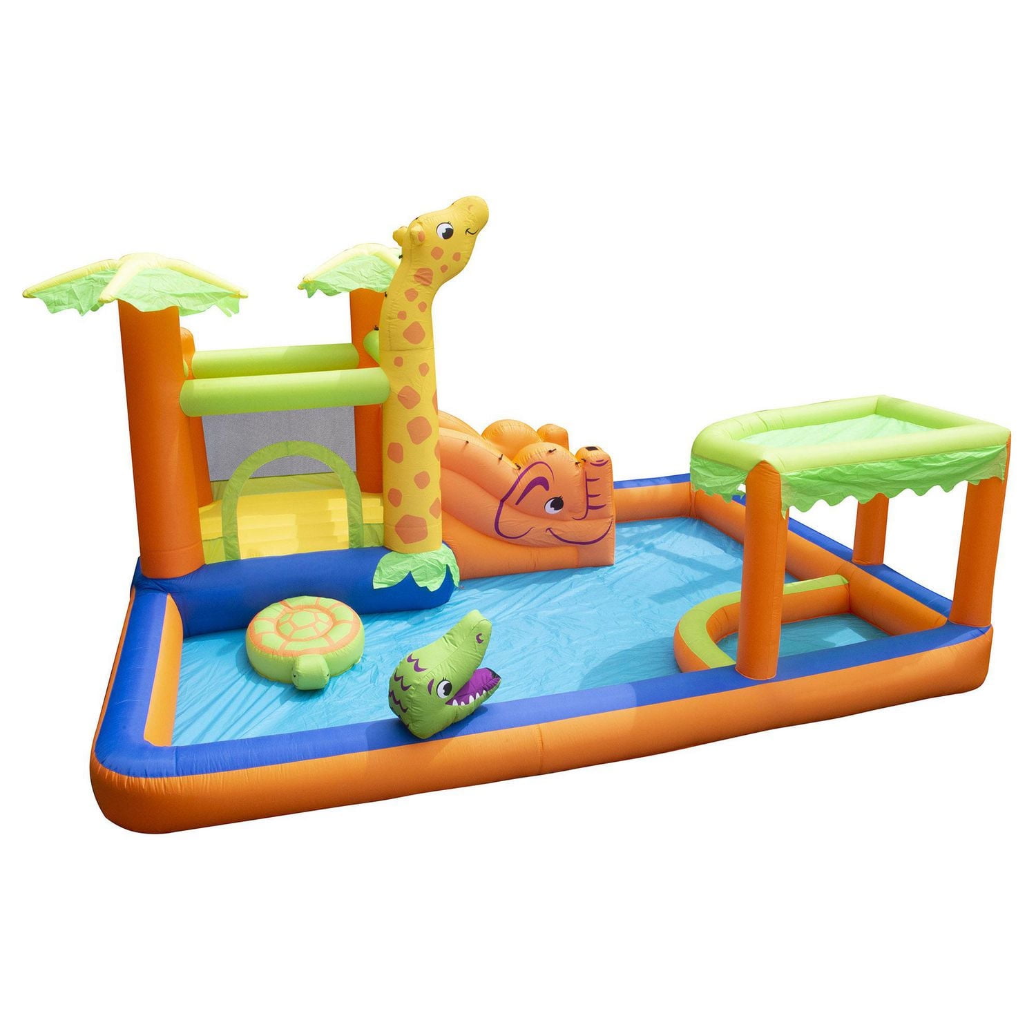 Click here for Banzai Giant Inflatable Safari Splash Water Park W... prices