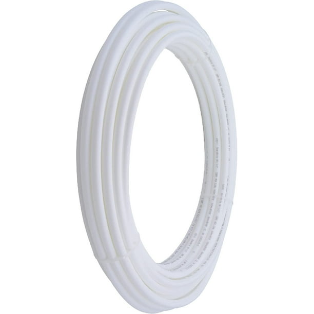 SharkBite U860W100 PEX Pipe 1/2 Inch, White, Flexible Water Pipe Tubing ...