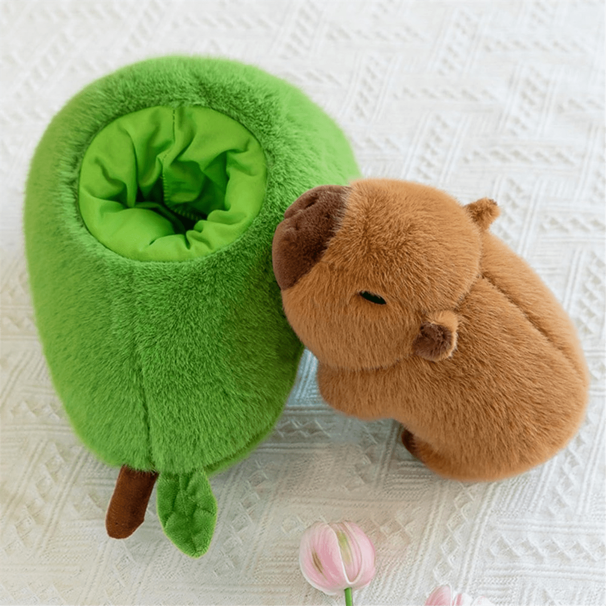 Click here for Unbranded Avocado Capybara Plush Toy Realistic Cap... prices