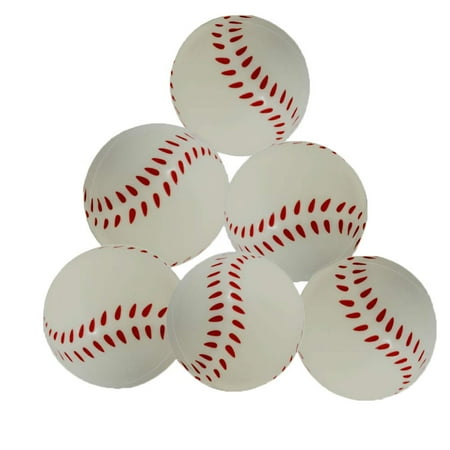6 Pack 6.3Cm Diameter Sponge Baseball, Foam Sponge Soft Ball Stress ...