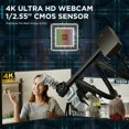4K Webcam for PC with Remote Control, Ultra 1/2.55'' Sensor, Autofocus ...