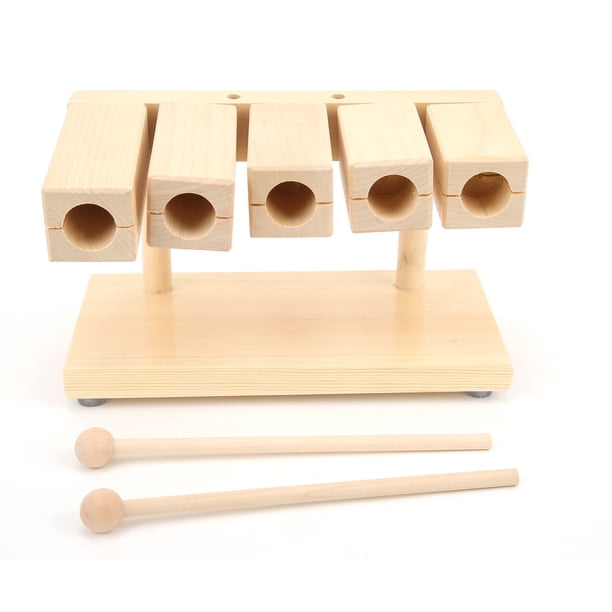 Bloque de percusión de madera ANGGREK 5 tonos con instrumento de ritmo ...